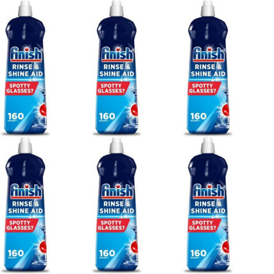 Finish Rinse Aid for Shinier and Drier Dishes Original 800ML (Pack of 6 ...