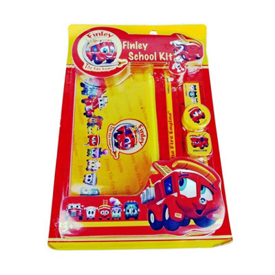 Finley The Fire Engine Characters School Supply Set Yellow/Red (One ...