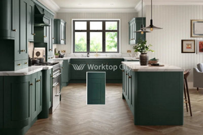 Fir Green Buckingham Replacement Kitchen Doors Sample Colour Swatch