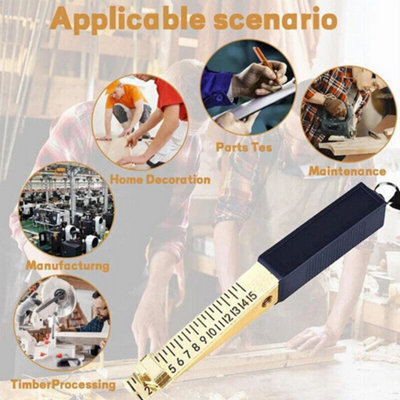 Fire Door Gap Measuring Tool 1-15mm Vernier Feeler Gauge for House ...