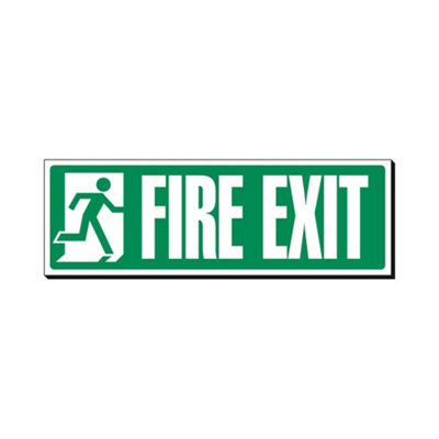 Fire Exit 120 x 360mm Sign Qty 1