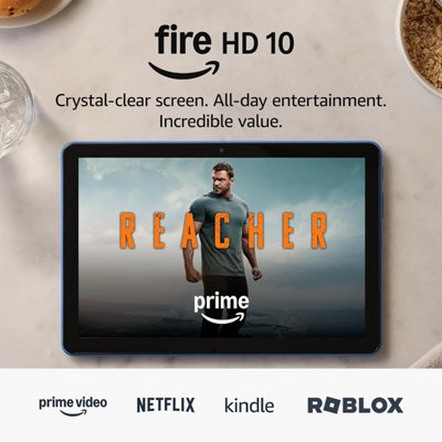 Fire HD 10 tablet (newest gen), built for relaxation, 10.1 vibrant Full ...