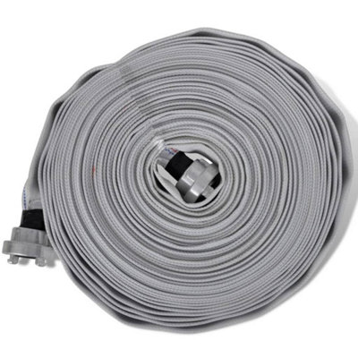 Fire Hose Flat Flexible Hose 30 m with D-Storz Couplings 1 Inch