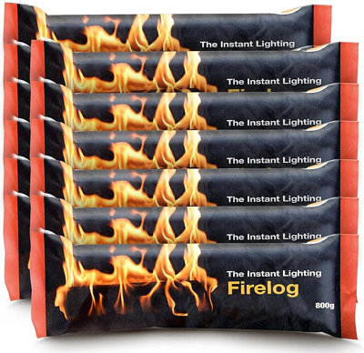 Fire Logs 24 Pack Instant Light Natural Fire Logs for Wood Burner ...