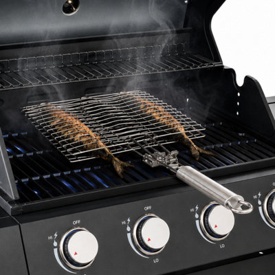 Fire Mountain BBQ Stainless Steel Fish Grill Rack