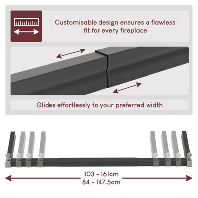 Fire Vida Adjustable Black & Silver Fire Fender