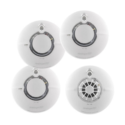 FIREANGEL PRO CONNECTED 3 SMOKE 1 HEAT KIT - 10 YEAR SEALED BATTERY ...