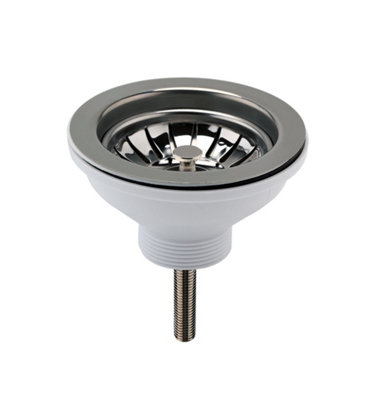 Fireclay Kitchen Sink Basket Strainer Waste - 90mm - Brushed Gunmetal ...