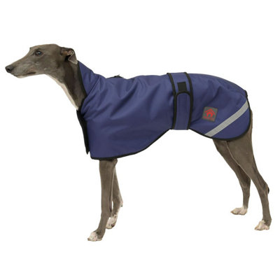 Firefoot Sighthound Fleece Lined Dog Coat Navy (51cm)