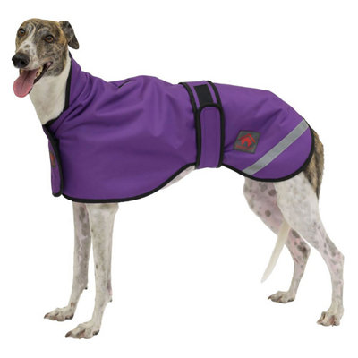 Firefoot Sighthound Fleece Lined Dog Coat Purple (76cm)