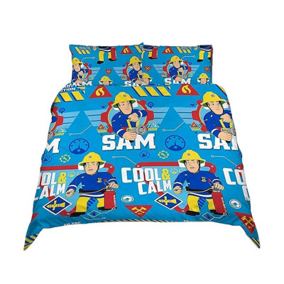 Fireman Sam Cool Duvet Cover Set Blue (Double) | DIY at B&Q
