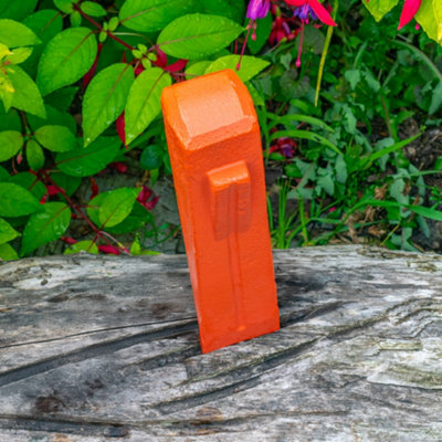 firewood-log splitting wedge with easy-split side wings,5lb ,in red ...