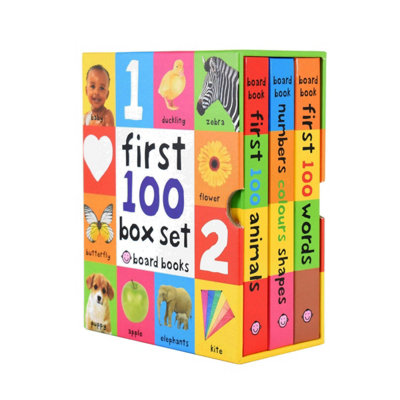 First 100 Collection 3 Books Box Set By Roger Priddy First 100 Soft To ...