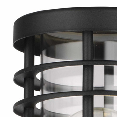 First Choice Lighting Bloom Black IP44 Outdoor Wall Light