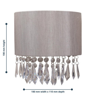 First Choice Lighting Joyce Clear Silver Clear Beaded Crystal Style ...