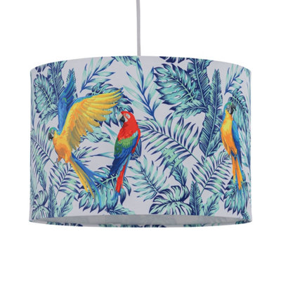 First Choice Lighting Parrot Velvet Parrot Design 30cm Pendant or Table ...