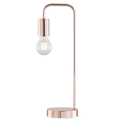 First Choice Lighting Pipe LED Copper Table Lamp | DIY at B&Q