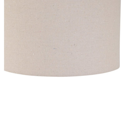 First Choice Lighting Set of 2 Natural Linen 25cm Pendant Lightshades