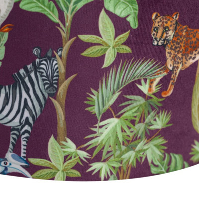 First Choice Lighting Set of 2 Safari Velvet Safari Design 30cm Pendant ...