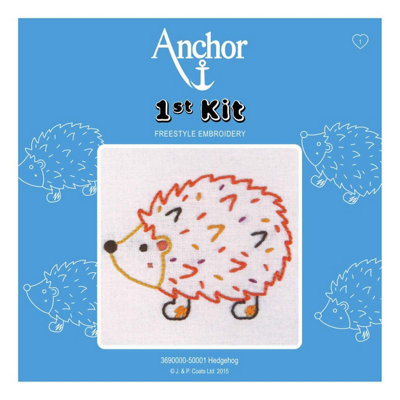 FIRST KIT HEDGEHOG - Embroidery Kit: 1st Kit: Hedgehog - Anchor
