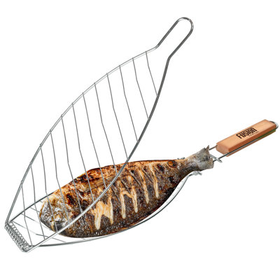 Fish Grill Stainless Steel Barbeque Grill Mesh Non Sticky BBQ Grill ...