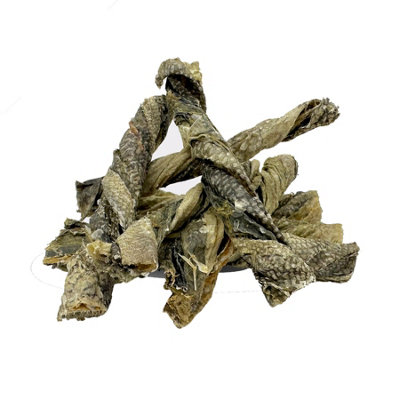 Fish Skin Twists (300g) Hypoallergenic High Protein Dental Chew Treats