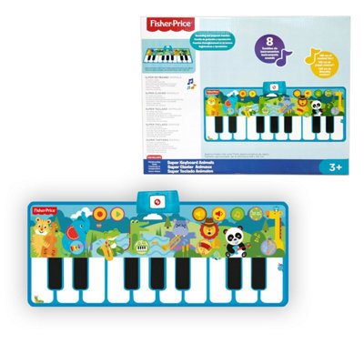 Fisher Price Animal Electronic Floor Piano Keyboard with Lights and ...