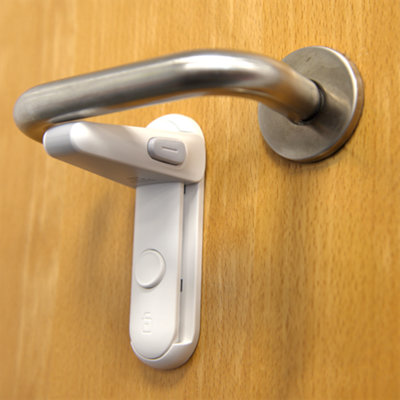 Fisher-Price White Baby Safety Door Lever Lock