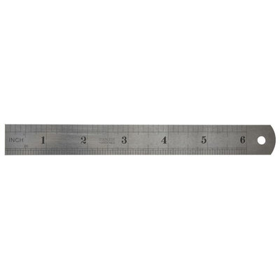 Fisher Stainless Steel Rule Multi Colour (6in / 150mm)
