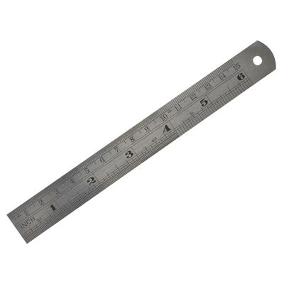 Fisher Stainless Steel Rule Multi Colour (6in / 150mm)