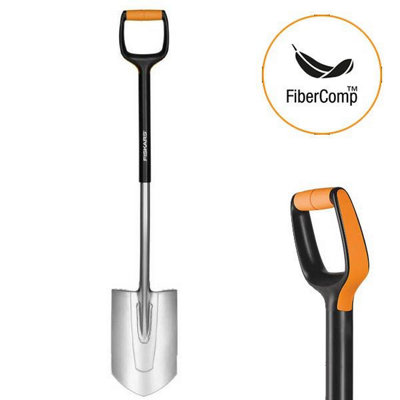 Fiskars 131482 Xact Digging Garden Spade Shovel Medium FSK131482 ...