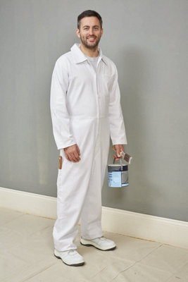 Fit For The Job 100% Cotton Drill Multi Pocket White Boiler Suit ...