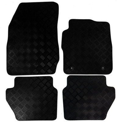 Fits Ford Fiesta Mk7 2011-2017 Tailored Rubber Car Mats Black 4pc Floor ...