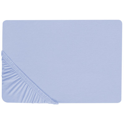 Fitted Sheet JANBU Cotton Light Blue