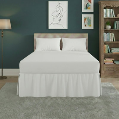 Fitted Valance Bed Sheet Polycotton Mattress Cover And Frill Easy Care ...