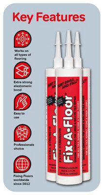 Fix-A-Floor Extra Strength Bonding Adhesive for Loose & Hollow Tiles ...