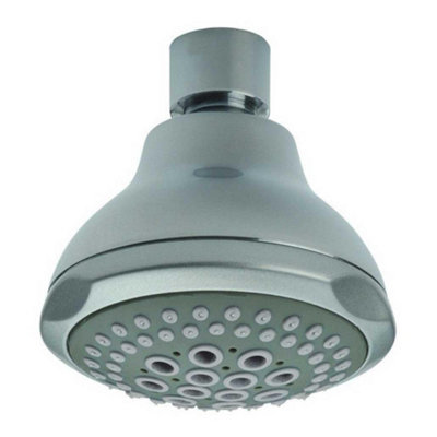 Fixed Overhead Shower Head Chrome Anti Limescale 2 Spray Functions 84cm