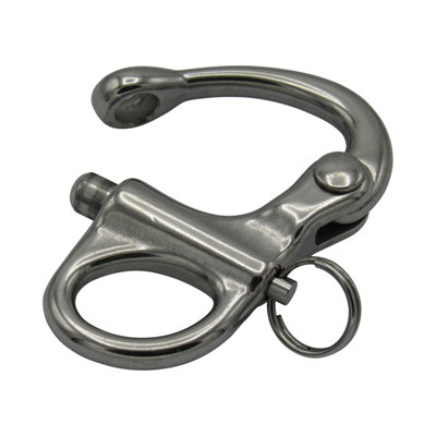 Fixed Snap Shackle Stainless Steel 87MM (Quick Release Captive Pin ...