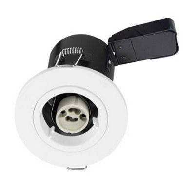 Fixed Trim Fire Rated Downlight - GU10 Lamp Holder, Fast-Fix Connector ...