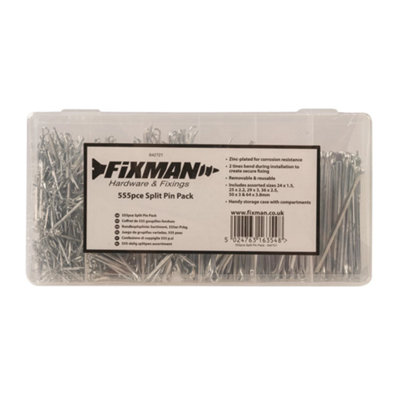 Fixman (642721) Split Pins Pack 555pce