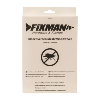 Fixman Insect Screen Mesh Window Set - 1500 x 1300mm