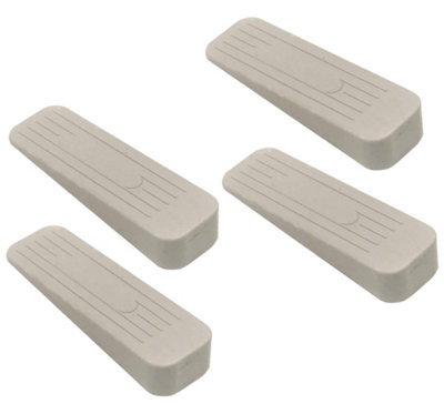 fiXte Deluxe Heavy Duty Non-Slip Rubber Door Wedge Stopper (Pack of 4 ...
