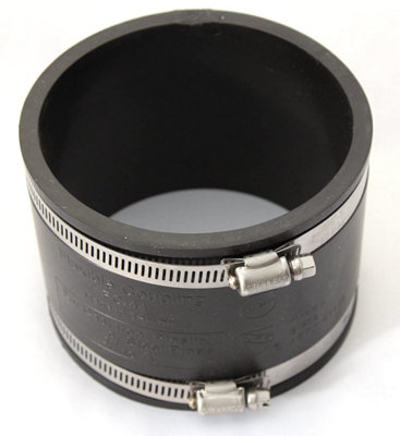 FixTheBog™ 4" Rubber Coupling PVC Soil Drain Repair 110mm Pipe Coupler ...