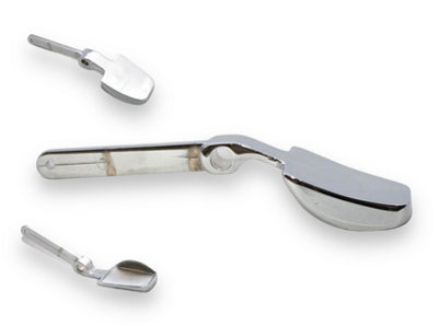 FixTheBog™ Chrome Enable Toilet Cistern Side Lever Handle Luxury Paddle ...