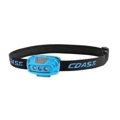 FL14 Head-Torch (Sky Blue) 30 lumens, high/low white, solid red and ...