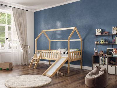 Flair Explorer Slide Midsleeper With Rails - Pine