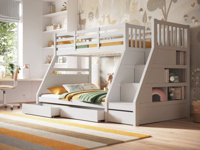 Flair Lunar Triple Bunk Bed - White