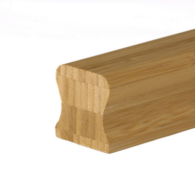 Flair Stairs Bamboo Deep Traditional Handrail No Groove 3.6m Dark