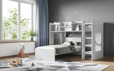 Wizard l shaped triple bunk bed store
