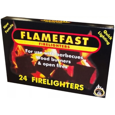 Flamefast BBQ Fire Lighters 1 x Pack of 24 Cubes